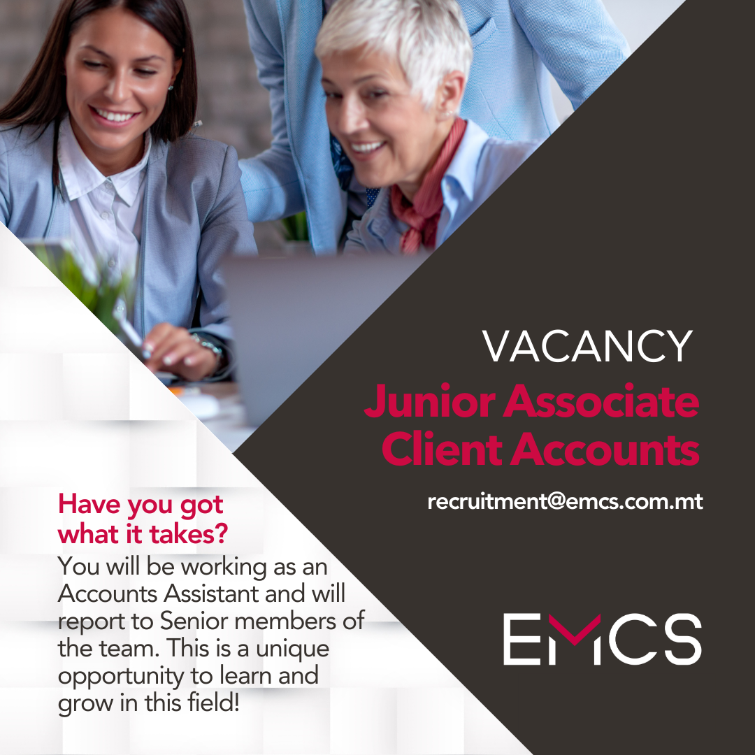 JUNIOR ASSOCIATE – CLIENT ACCOUNTS - EMCS